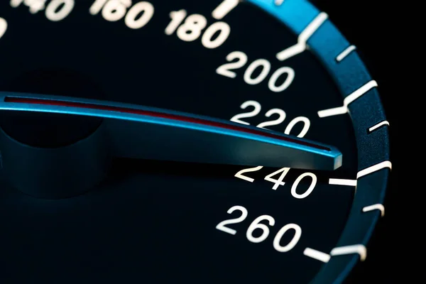 Car Speedometer Black Background — Stock Photo © Wirestock #550511694