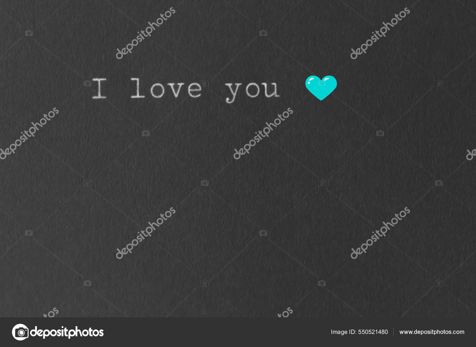 Love Message Black Background — Stock Photo © Wirestock #550521480