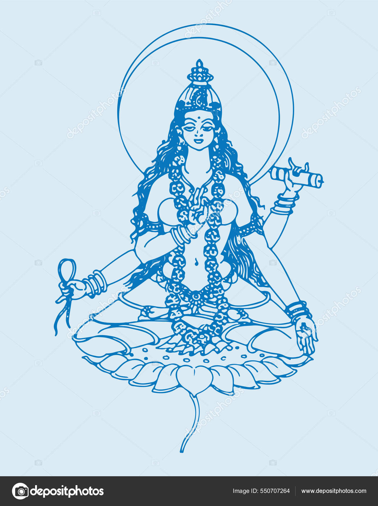 Goddess Lakshmi Tattoo