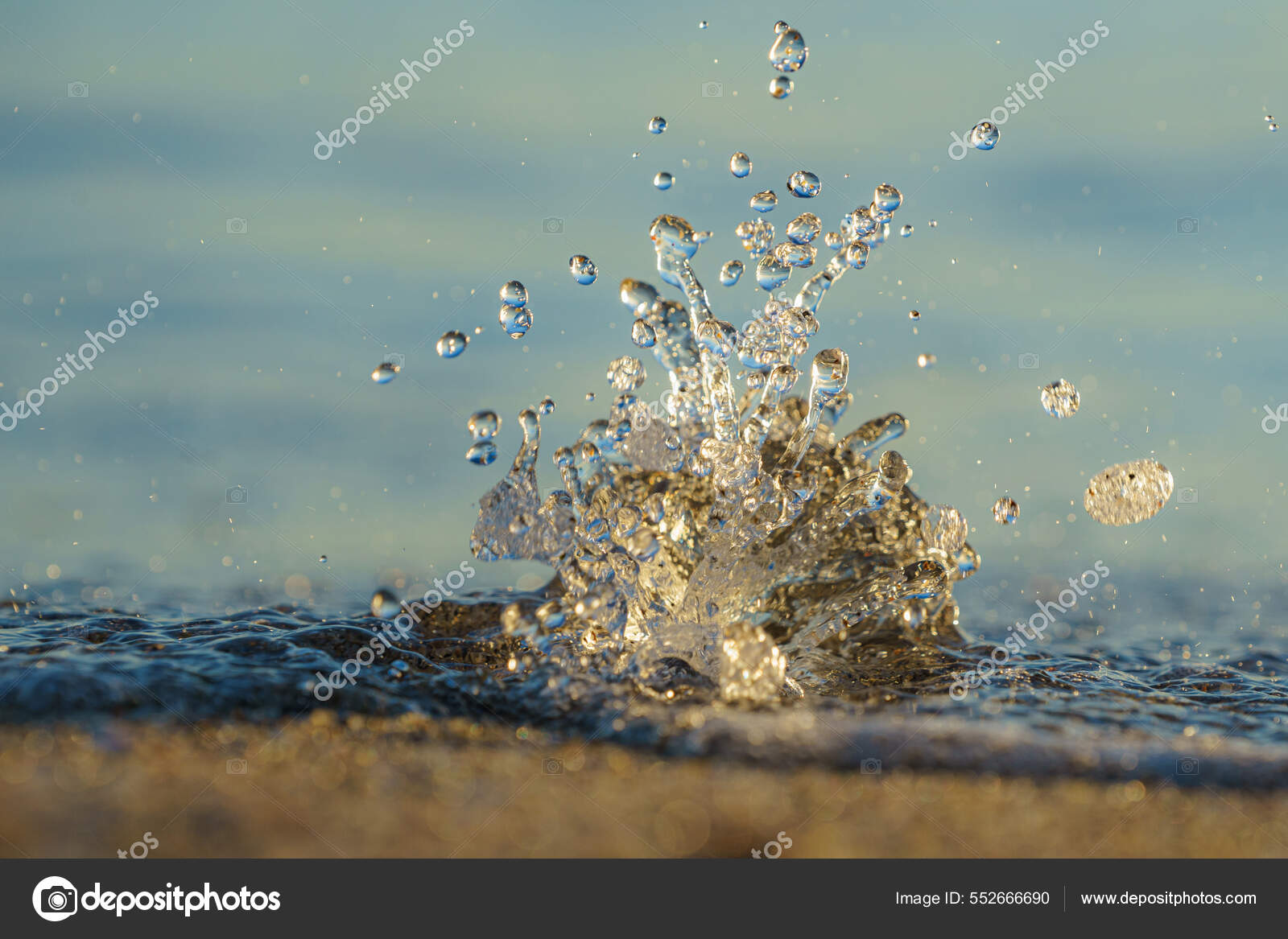 Water Splash Beach — Stock Photo © Wirestock #552666690