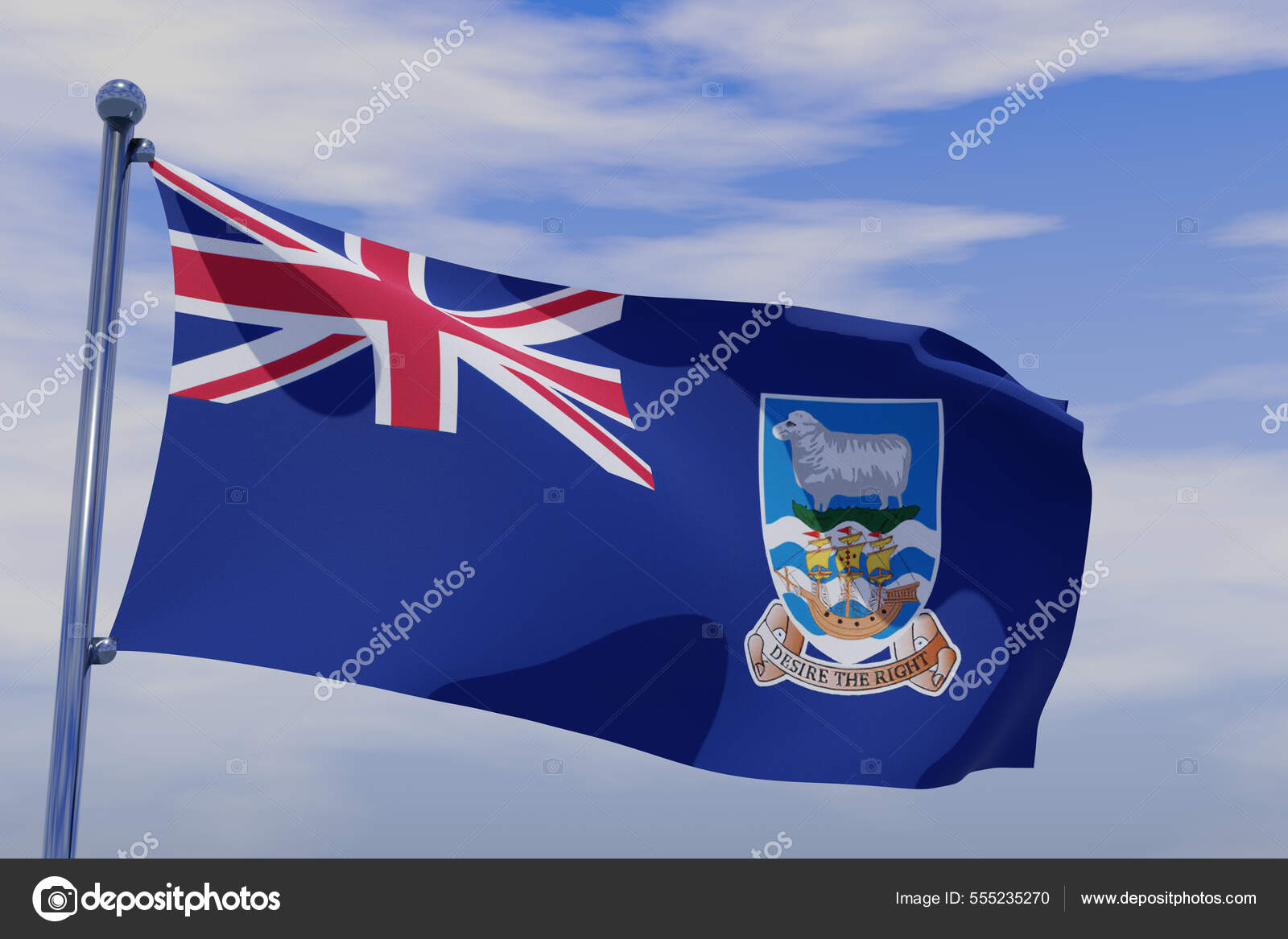 Flag Sky Nature Background Stock Illustration by ©Wirestock #555235270