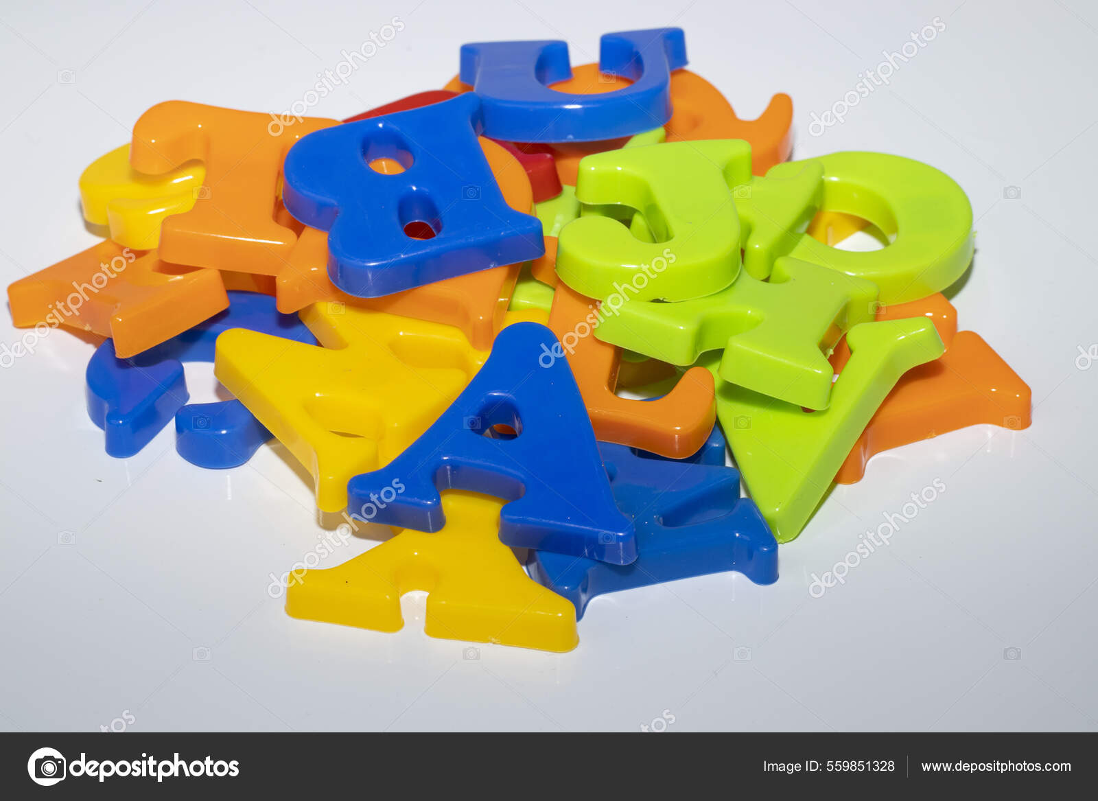 Colorful Letters Alphabet White Background — Stock Photo © Wirestock ...