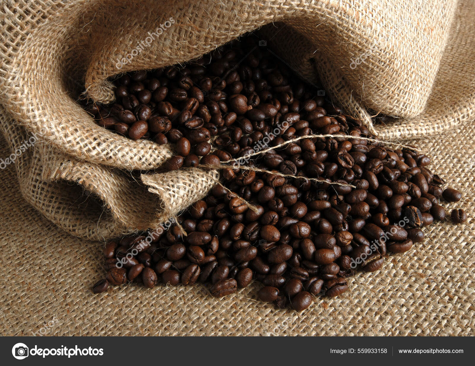 Burlap Coffee Background