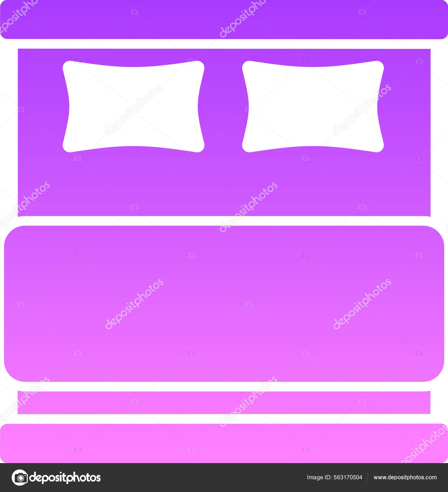 Bed Web Icon Simple Illustration — Stock Photo © Wirestock #563170504