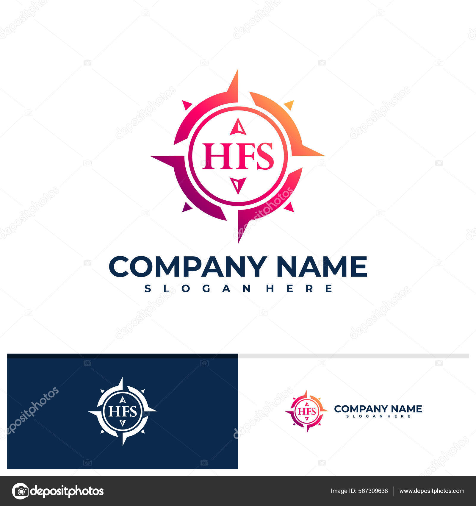 Letter Compass Logo Vector Template Creative Compass Logo Design ...