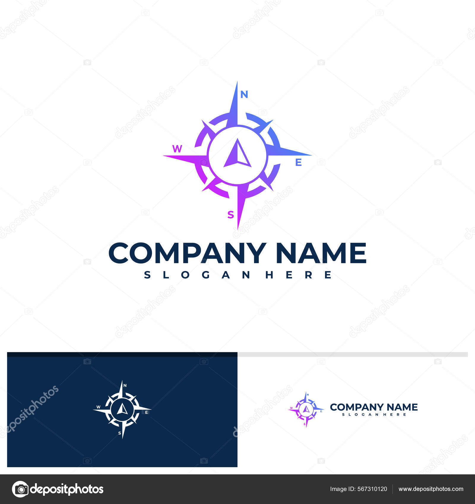 Compass Logo Vector Template Creative Compass Logo Design Concepts ...