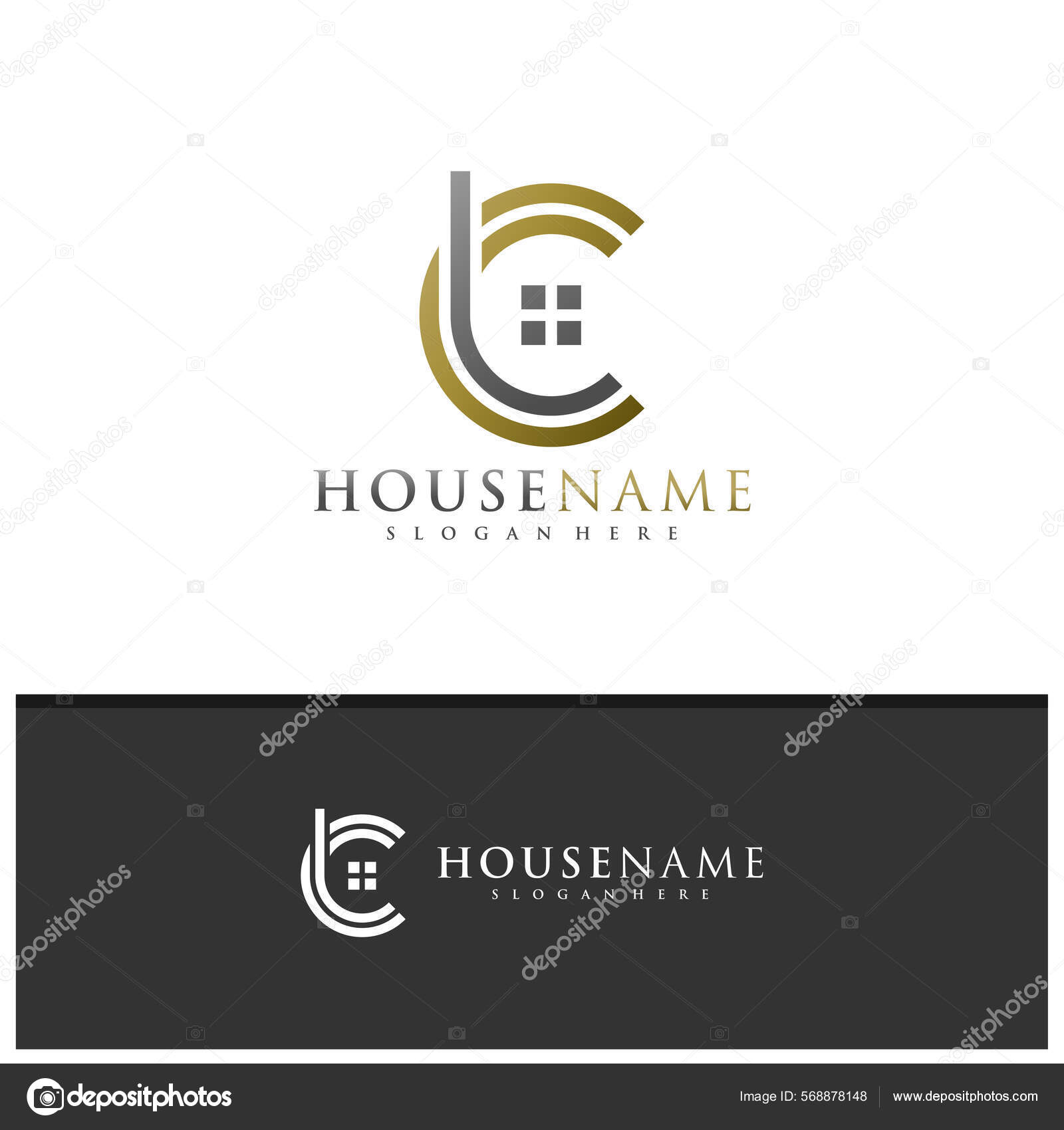 Letter House Logo Design Vector Creative House Logo Concepts Template ...