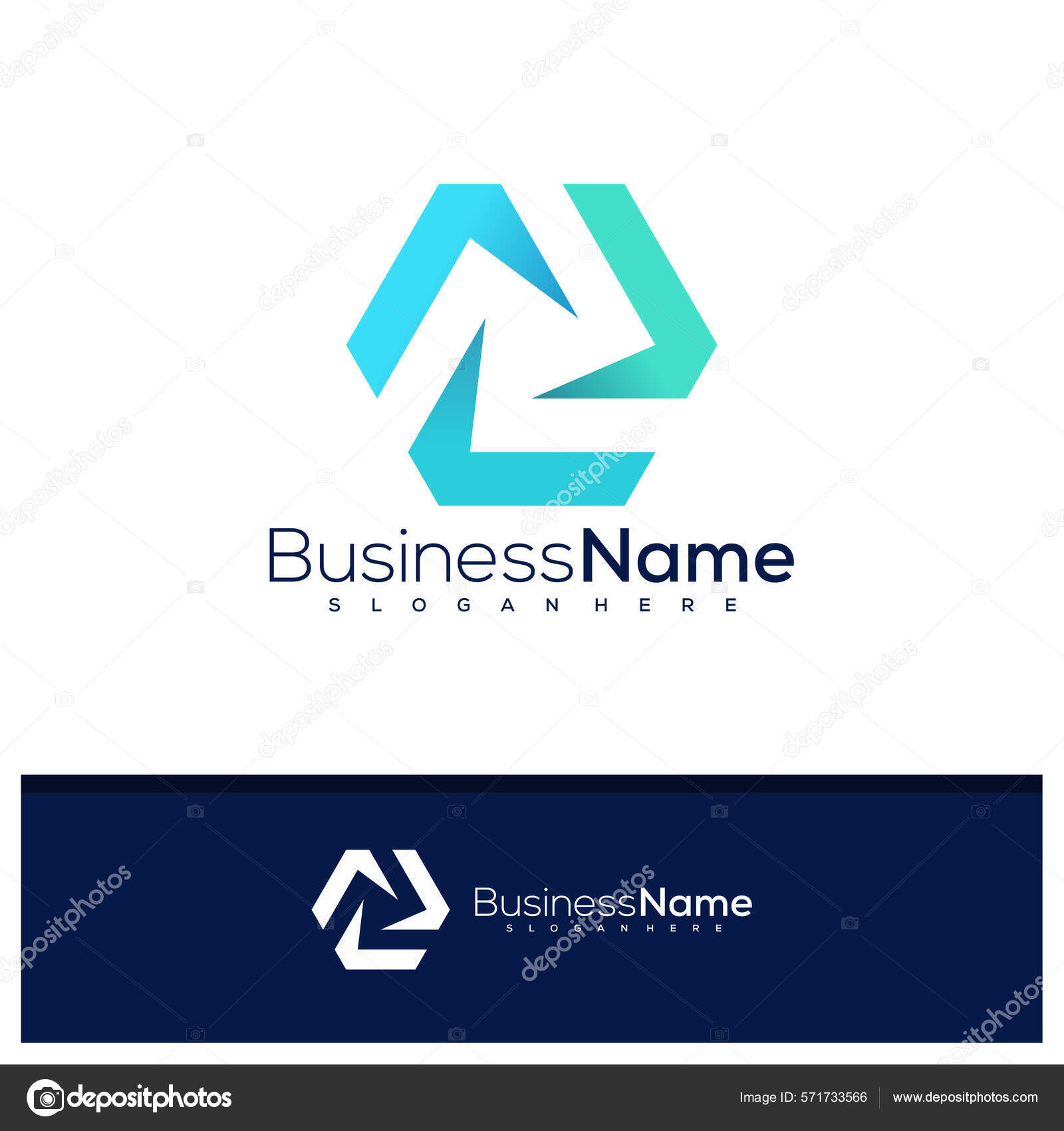 Vecteur Conception Logo Hexagonal Illustration Modèle Concepts Logo ...