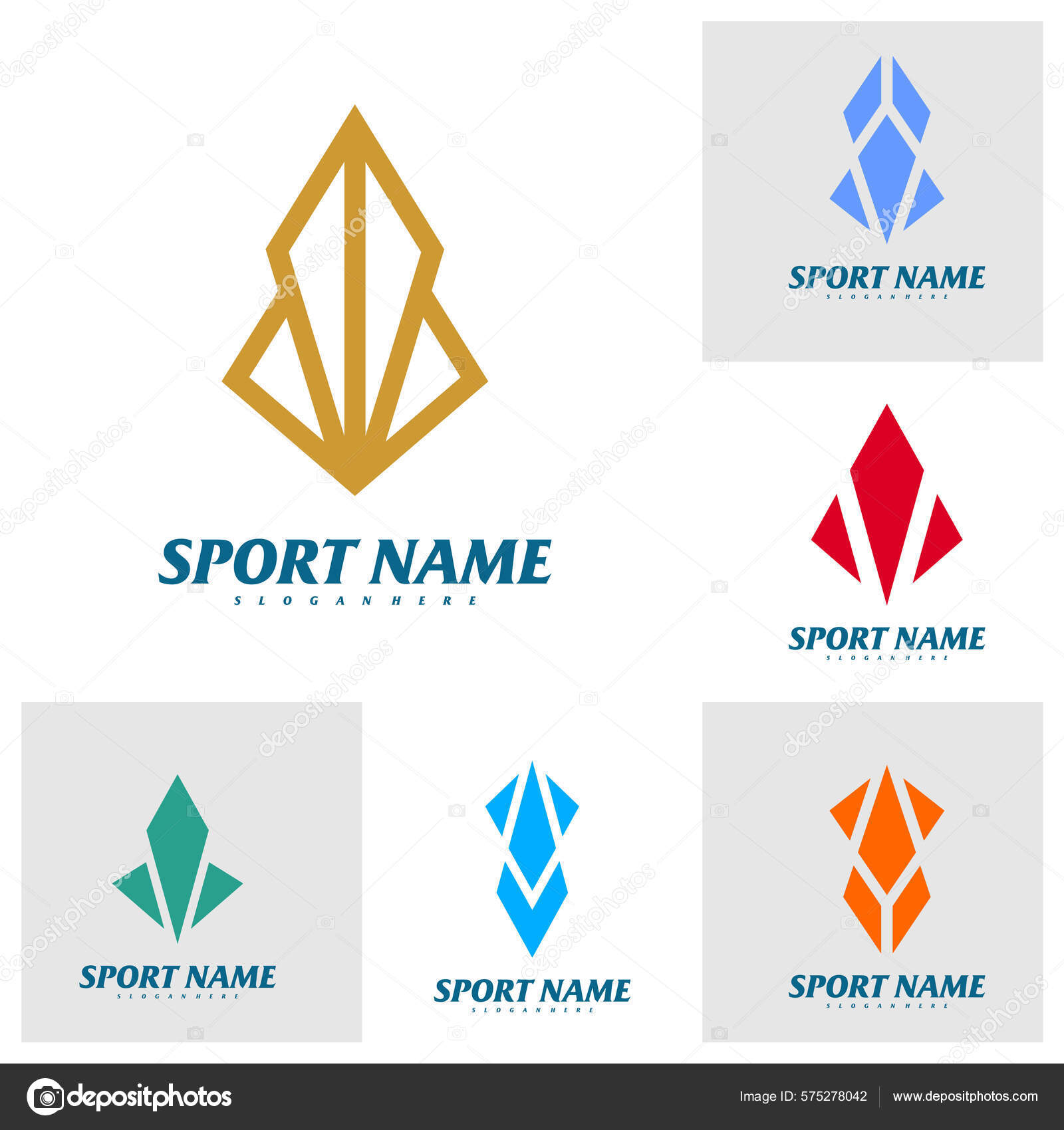 Set Simple Squid Logo Design Vector Template Squid Logo Concepts Stock ...