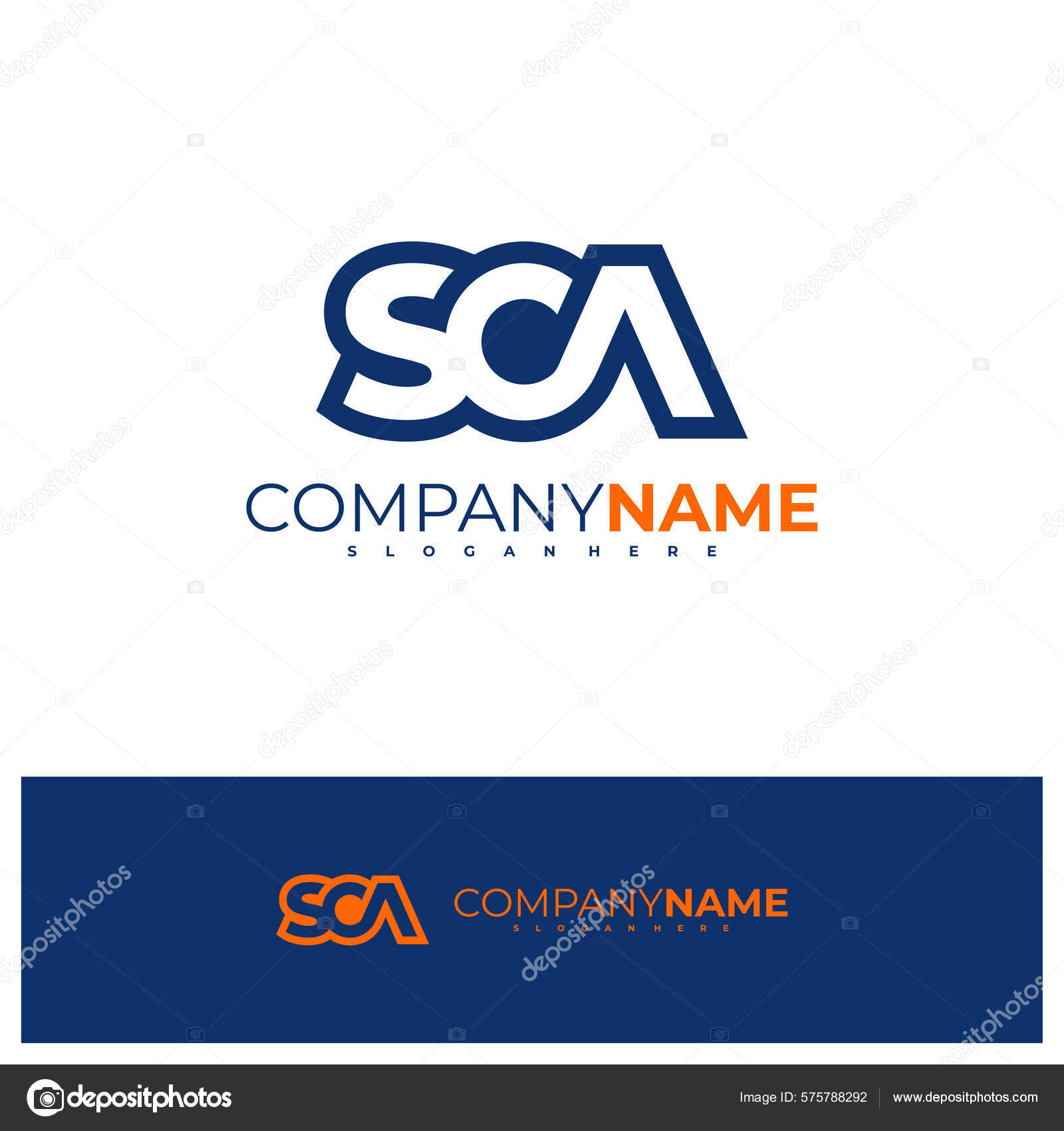 Letter Logo Design Vector Template Initial Sca Logo Concepts ...