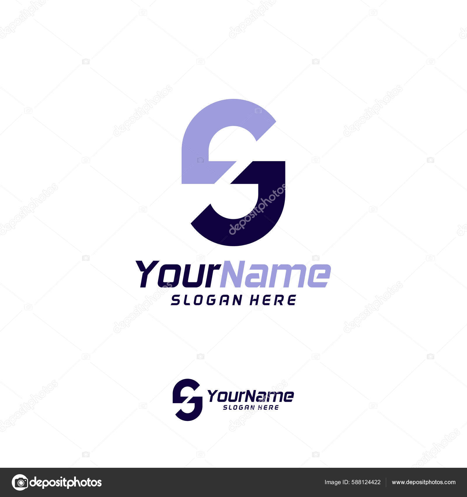 Letter Logo Design Template Initial Logo Concept Vector Creative Icon ...