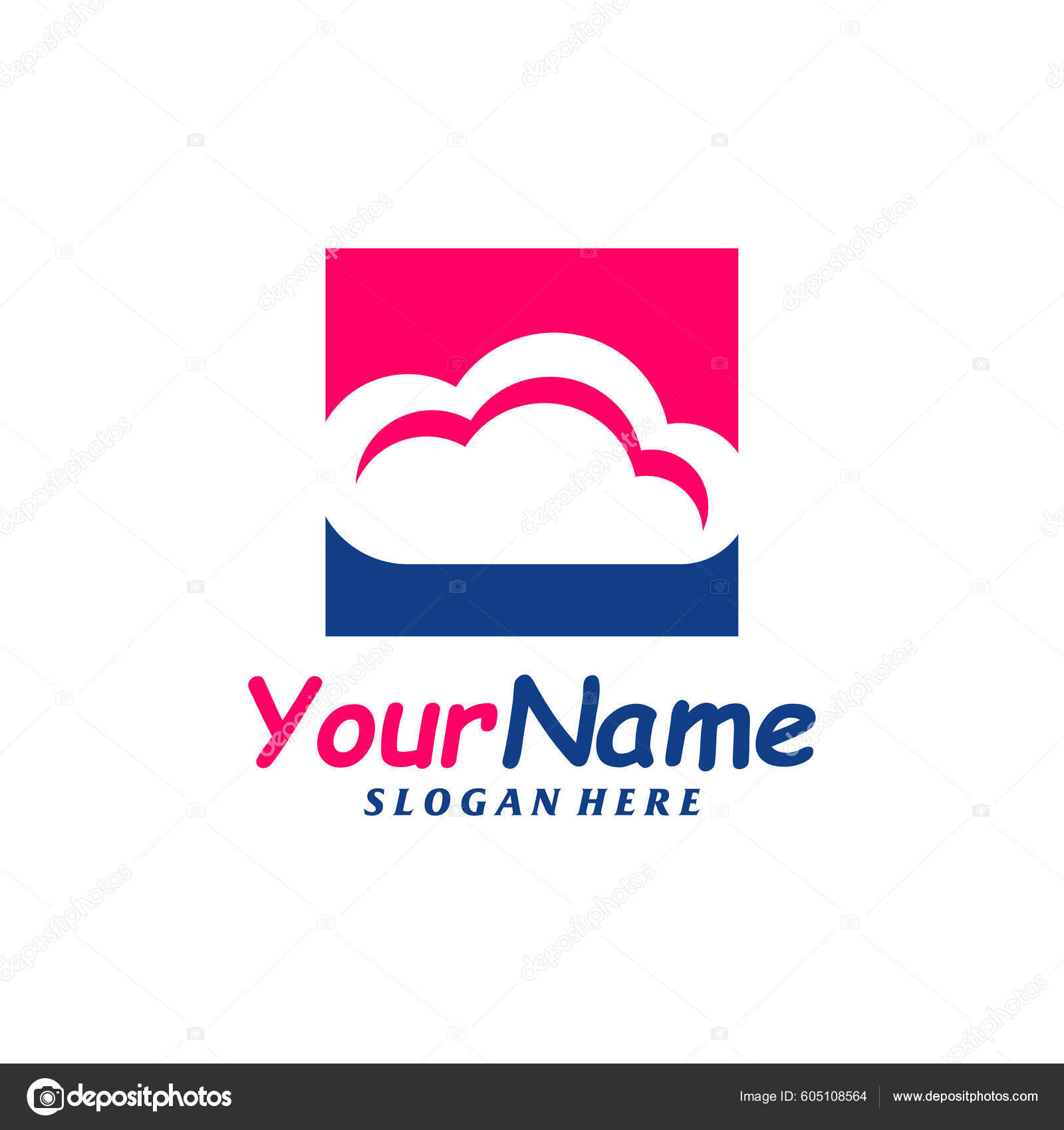 Cloud Logo Design Template Cloud Logo Concept Vector Creative Icon Stock Vector by ©shuttersport ...