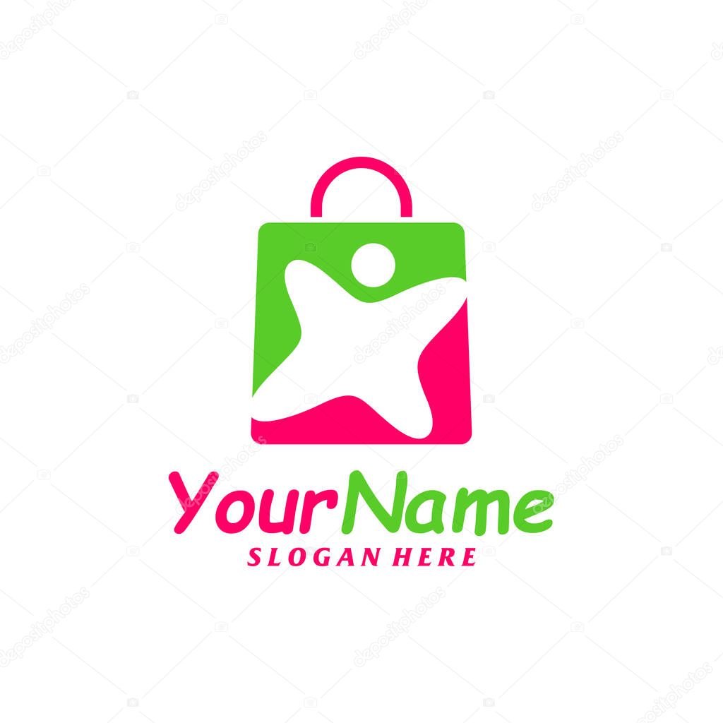 Kids Shop Logo Design Template Child Shop Logo Concept Vector ...