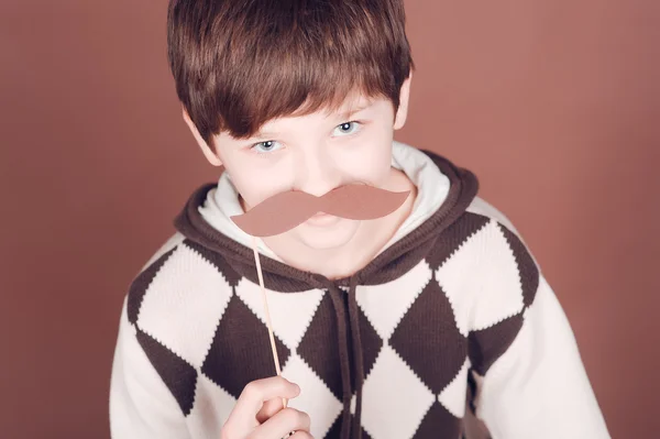 Kid With Mustache