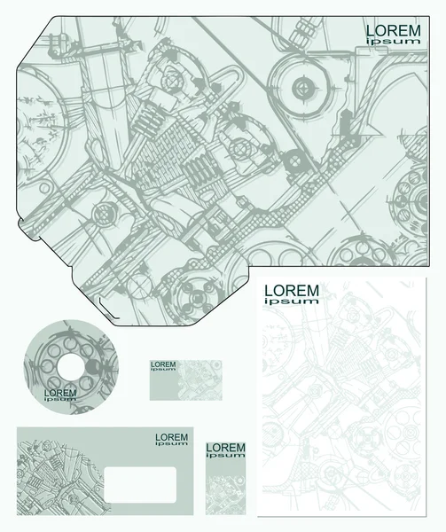 Drawing engine seamless pattern — Stock Vector © PGMart #33312843