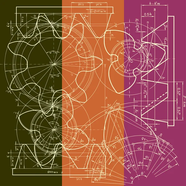 Drawing engine seamless pattern, background. Stock Vector Image by ...