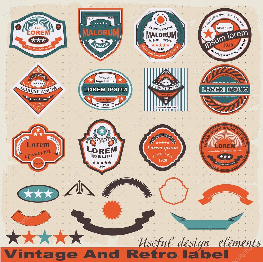 Vintage And Retro label. Stock Vector by ©PGMart 32058649