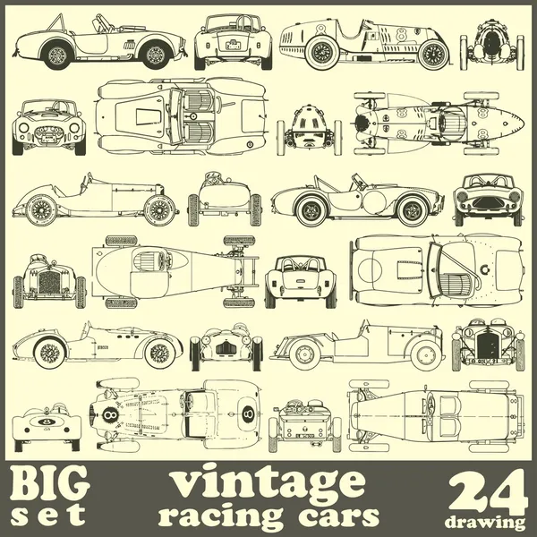Seamless pattern , vintage sports racing cars Stock Vector Image by ...