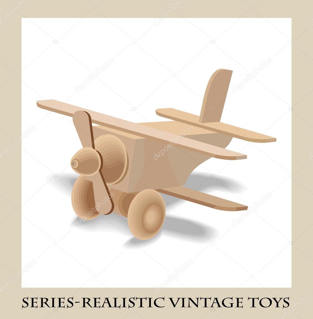 Wooden airplane Stock Vector Image by ©PGMart #48689151