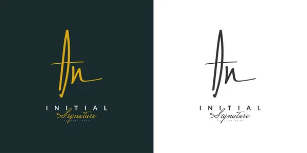 Initial Logo Design Frame Elegant Minimalist Handwriting Style ...