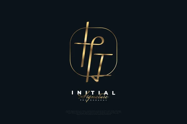 Elegant Gold Letter Logo Design Handwriting Style Letter Signature Logo ...