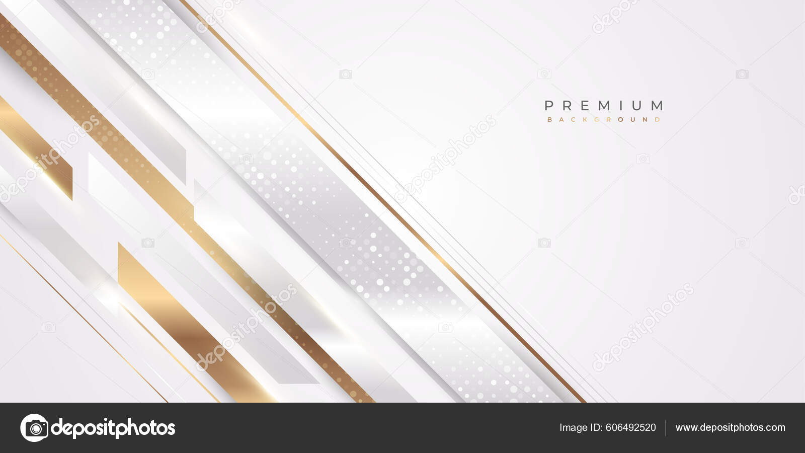 White And Gold Background Abstract