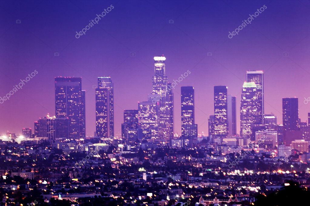 Downtown Los Angeles skyline Stock Photo by ©logoboom 32421911