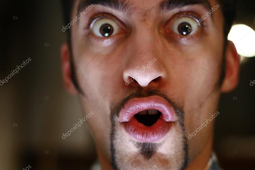 Surprised man face — Stock Photo © logoboom #32908803