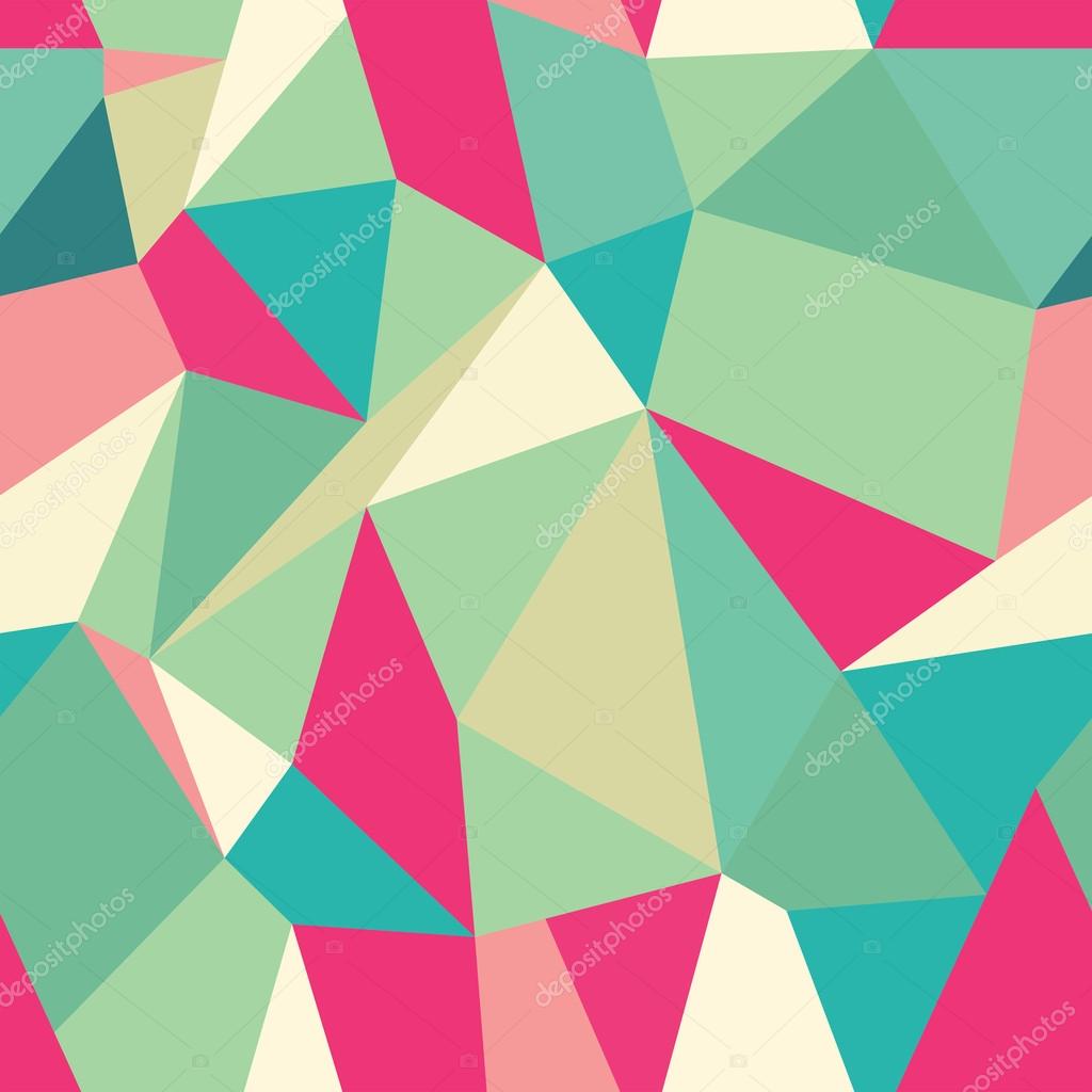 Seamless Polygonal Pattern, Background Stock Vector Image by ...
