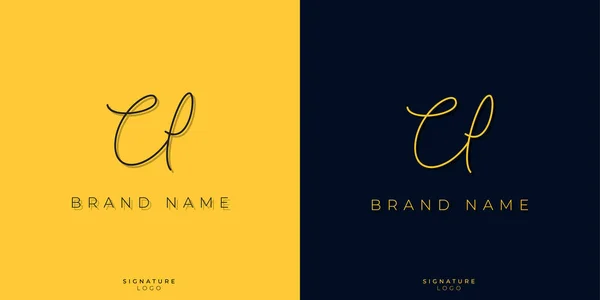 Minimal line art letters CL Signature logo. It will be used for ...