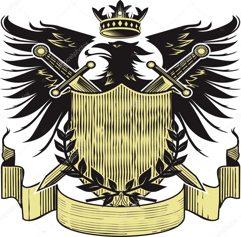 Kings Blackbird Crest Stock Vector by ©bigredlink 32668553