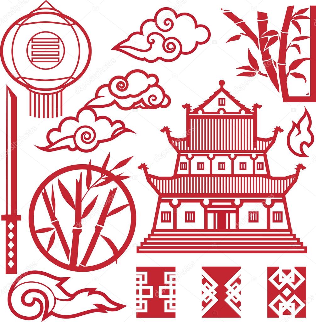 Eastern Element Collection Stock Vector Image by ©bigredlink #34821081