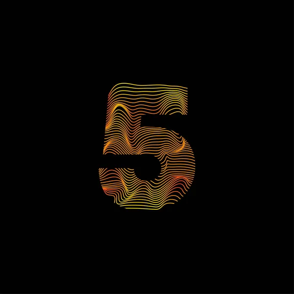 Wavy Line Number Number Motion Wave Number Number Logo Colorful Stock ...