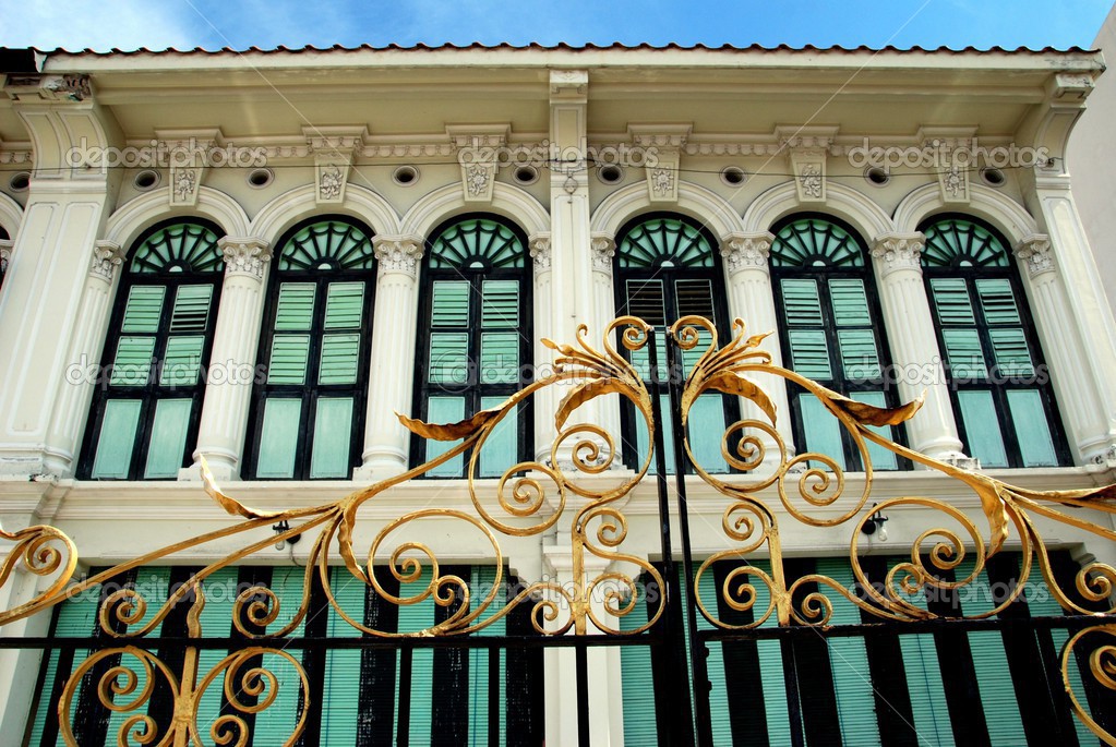 Georgetown, Malaysia: Restored Chinese House — Stock Editorial Photo ...