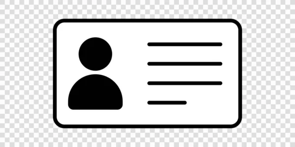 Card Icon Driver's License Identification Card Symbol Modern Vector ...