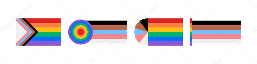Progress pride flag Vector Art Stock Images | Depositphotos
