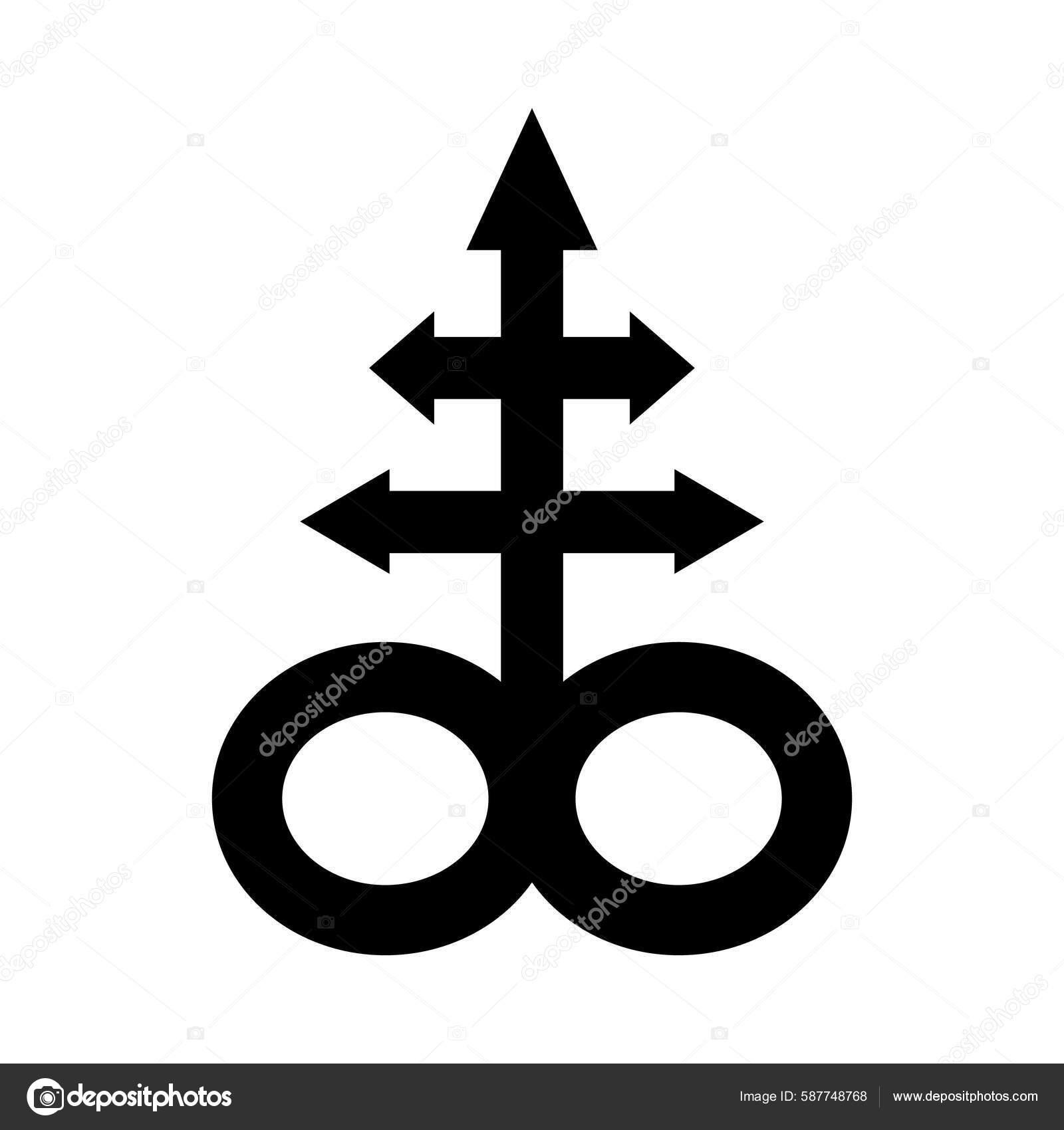 Leviathan Symbol BLACK SULPHUR SYMBOL ALCHEMY LEVIATHAN CROSS SATAN'S