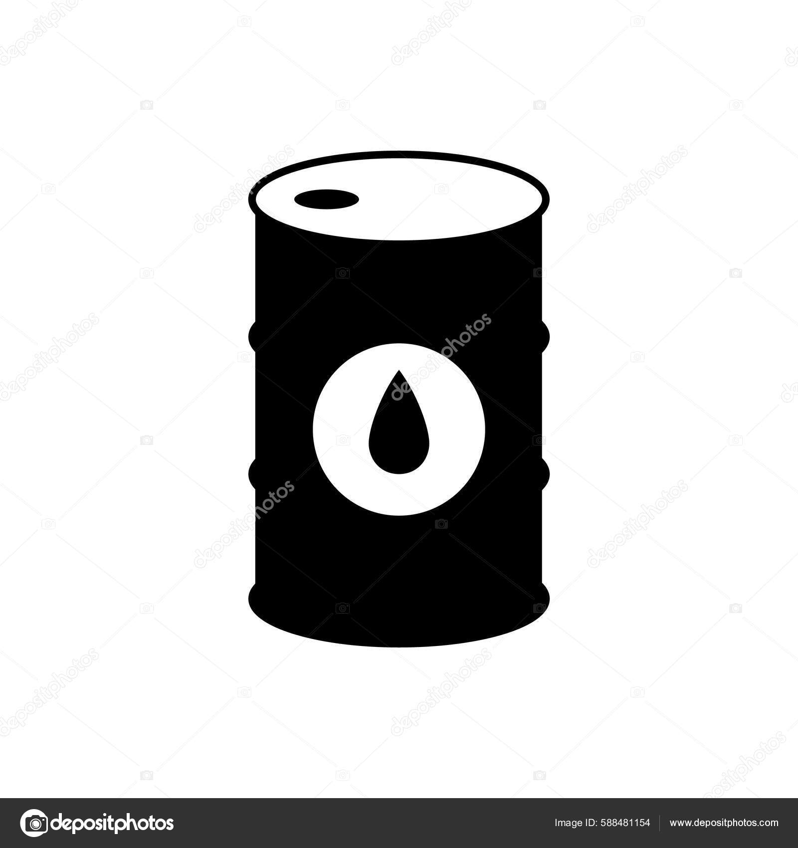 Oil Drum Container Barrel Icon Apps Websites Vector Icon Isolated Stock ...