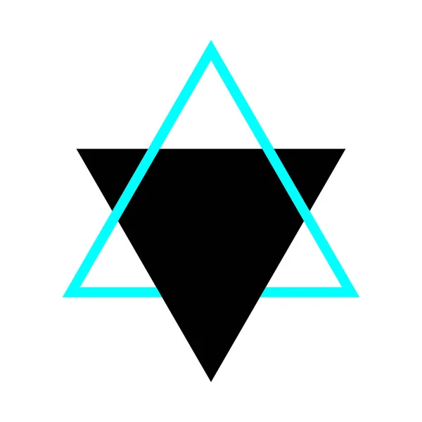 Neon Triangles Cyberpunk Style Figures Icons Design Vector Illustration ...