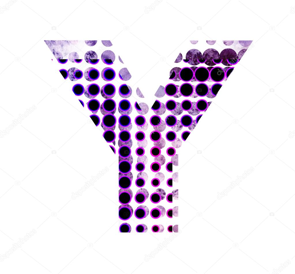 Perforated letter Y — Stock Photo © O.M. #32794831