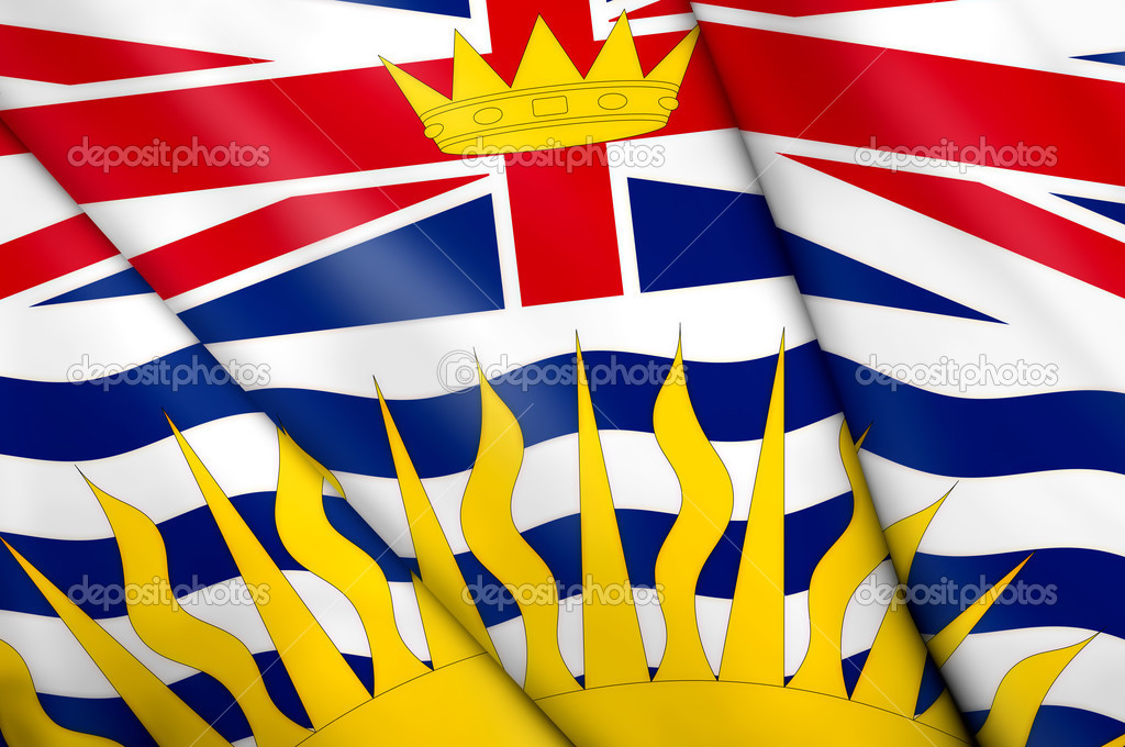 Flag of British Columbia (Canada) — Stock Photo © flogeljiri #42218123