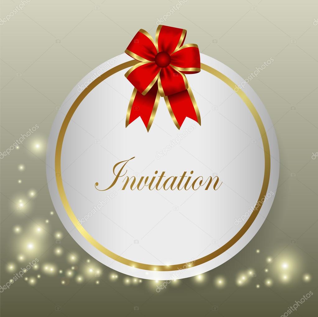 Red ribbon and invitations Stock Vector Image by ©bahadirozbey #38517199