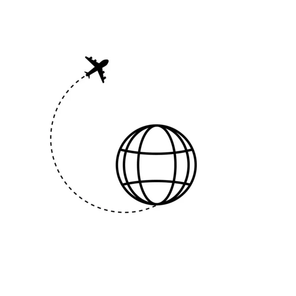 Mundo con avión fotos de stock, imágenes de Mundo con avión sin ...