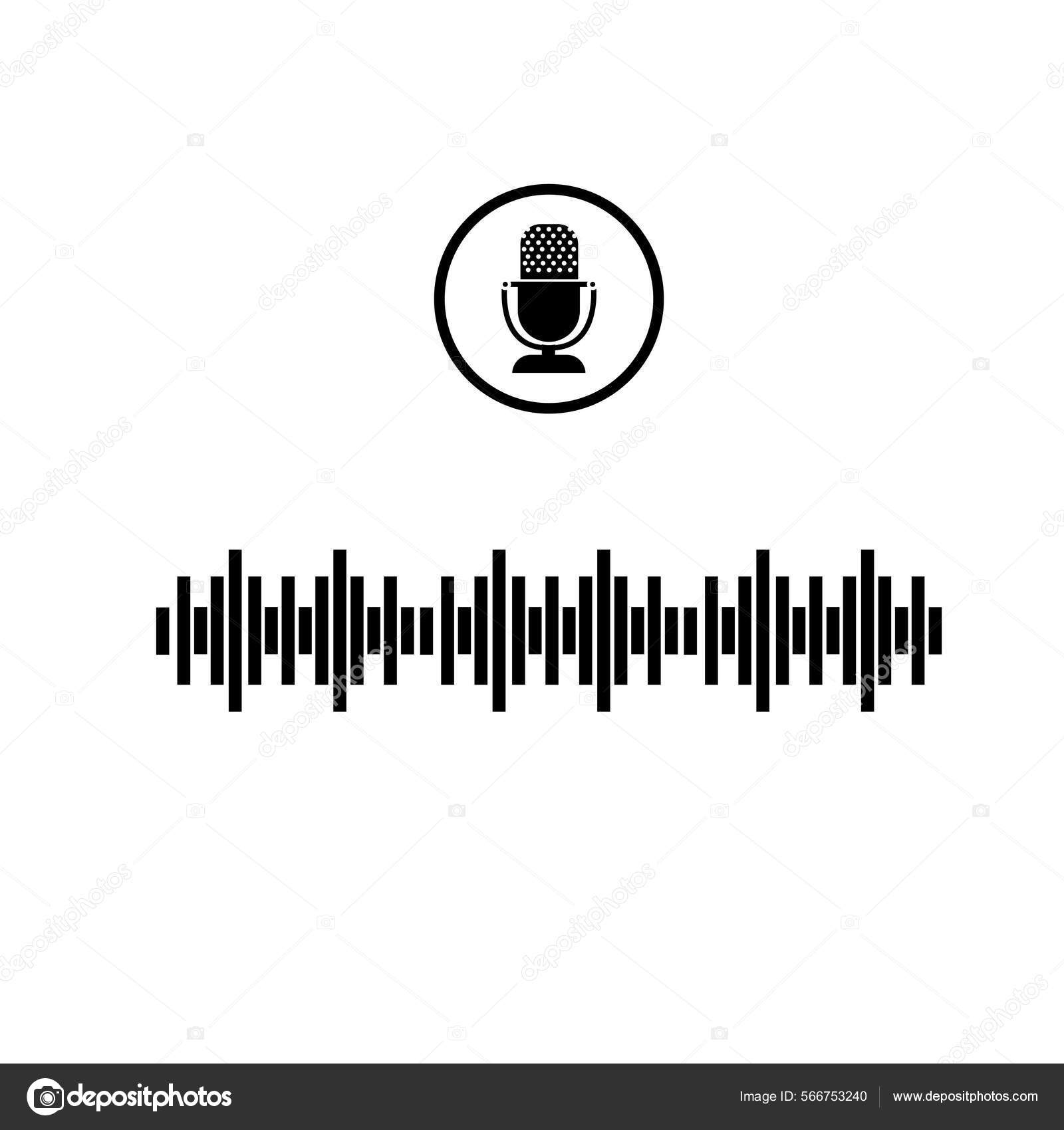 Microphone Symbol Smart Phone Voice Recording App — Stock Photo ...