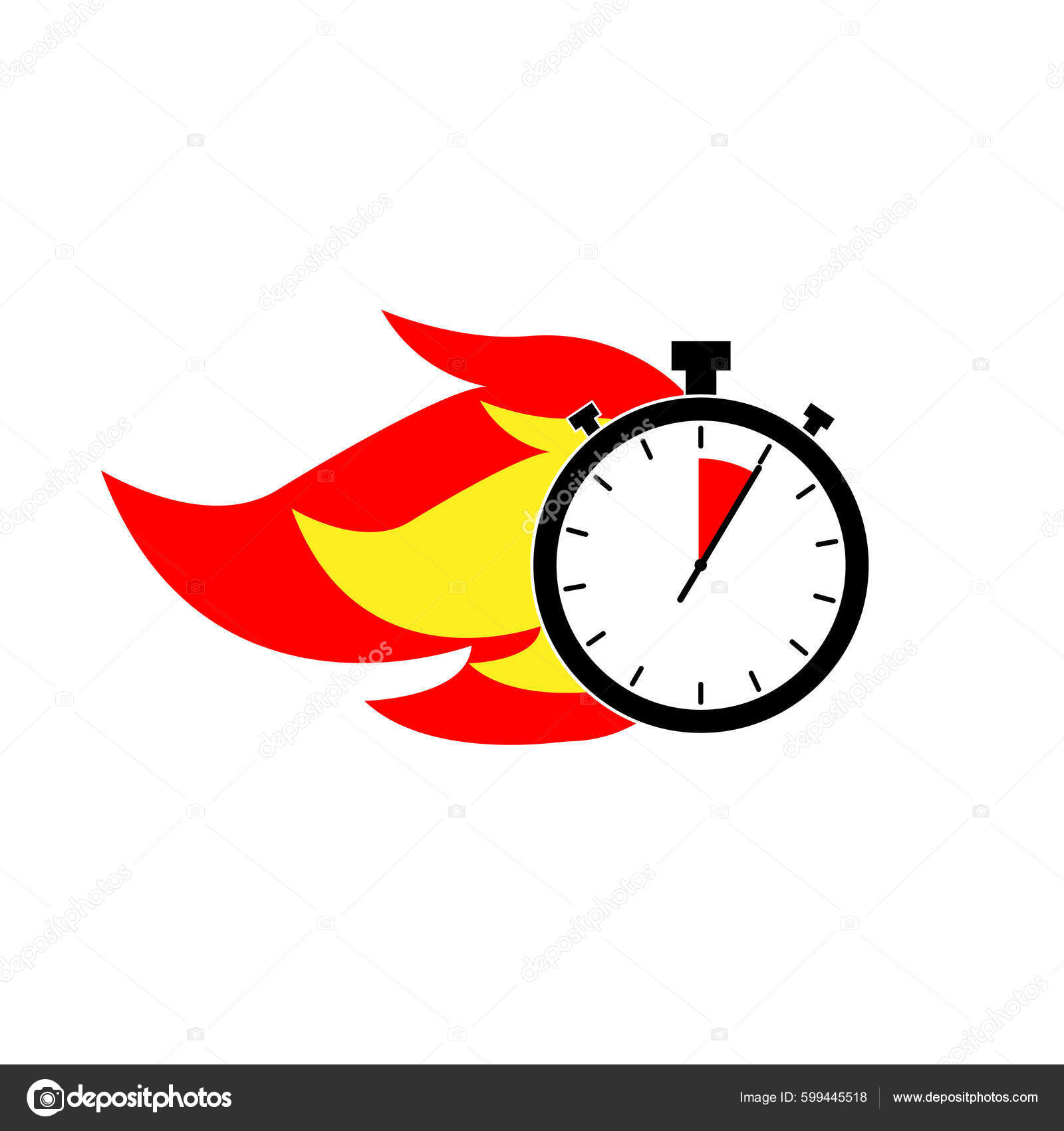 Express Delivery Logo Template Timer Icon Speed Fast Time Symbol ...