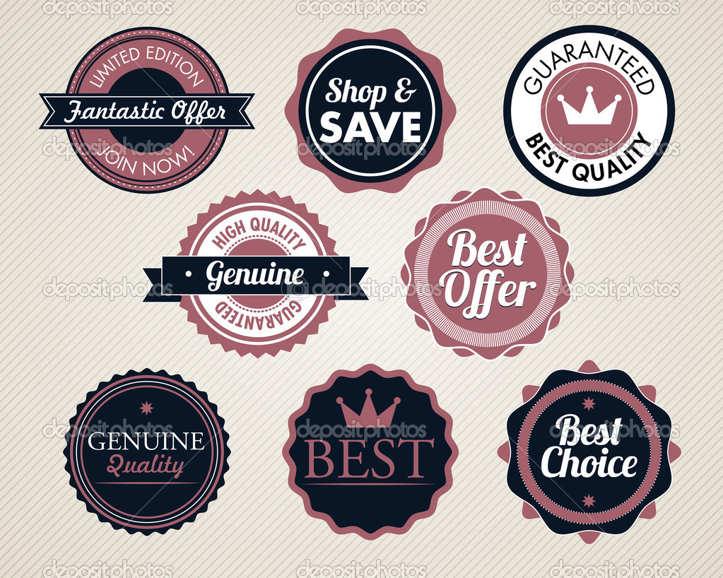 Set of vector badges Stock Vector Image by ©mrvvv #32976913