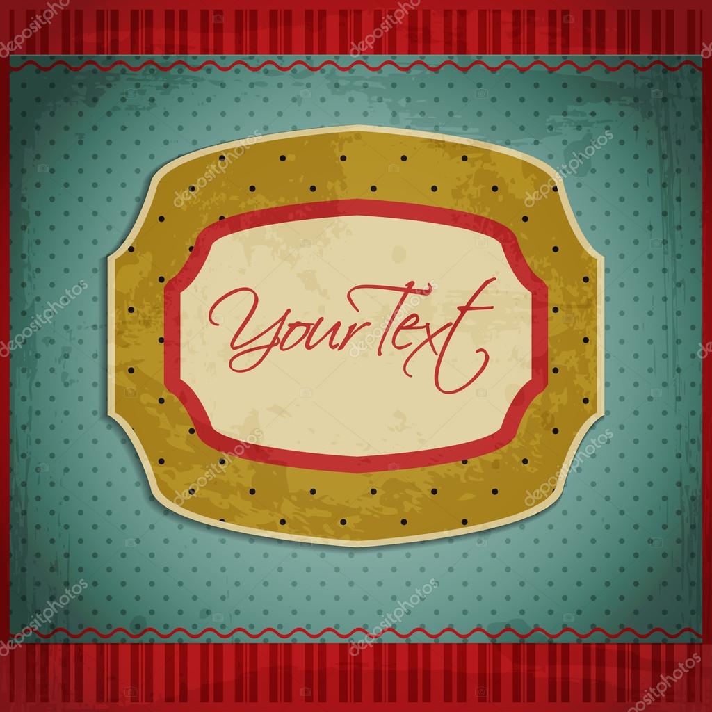 Vector greeting card Stock Vector by ©mrvvv 32980607