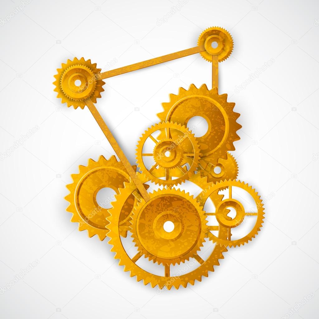 Gear Mechanism Stock Vector Image by ©snapgalleria #41614085