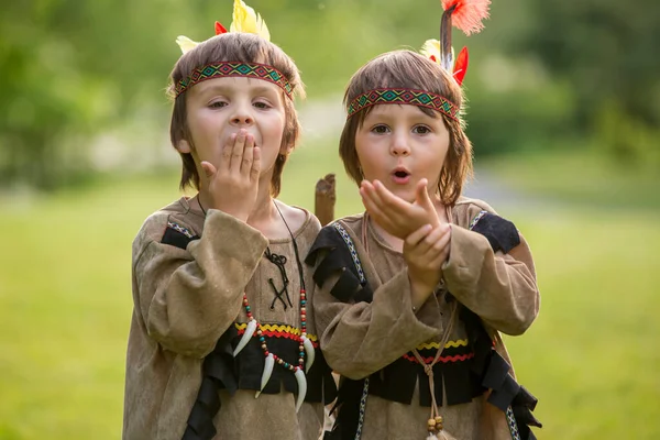 Native American Children Playing