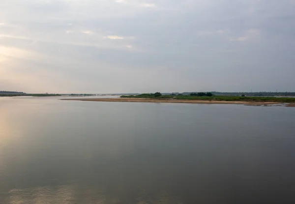 Kaveri river seen from the brindavan gardens bridge in KRS Dam, Mysore ...
